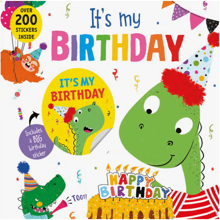 It's My Birthday (Dinosaur Cover) Book – Lollipops Children's Boutique