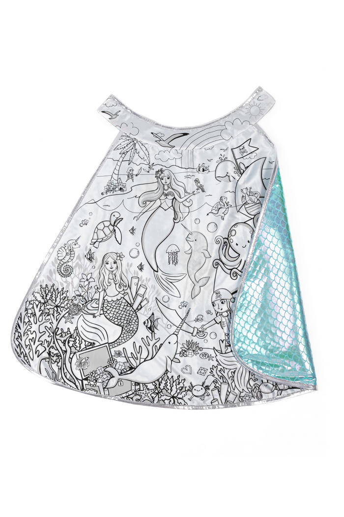 Great Pretenders: Colour-A-Cape Mermaid Dreamscape – Lollipops Children ...
