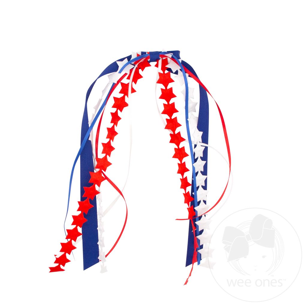 Wee Ones: Satin Stars with Grosgrain Streamers Hair Clip – Lollipops ...