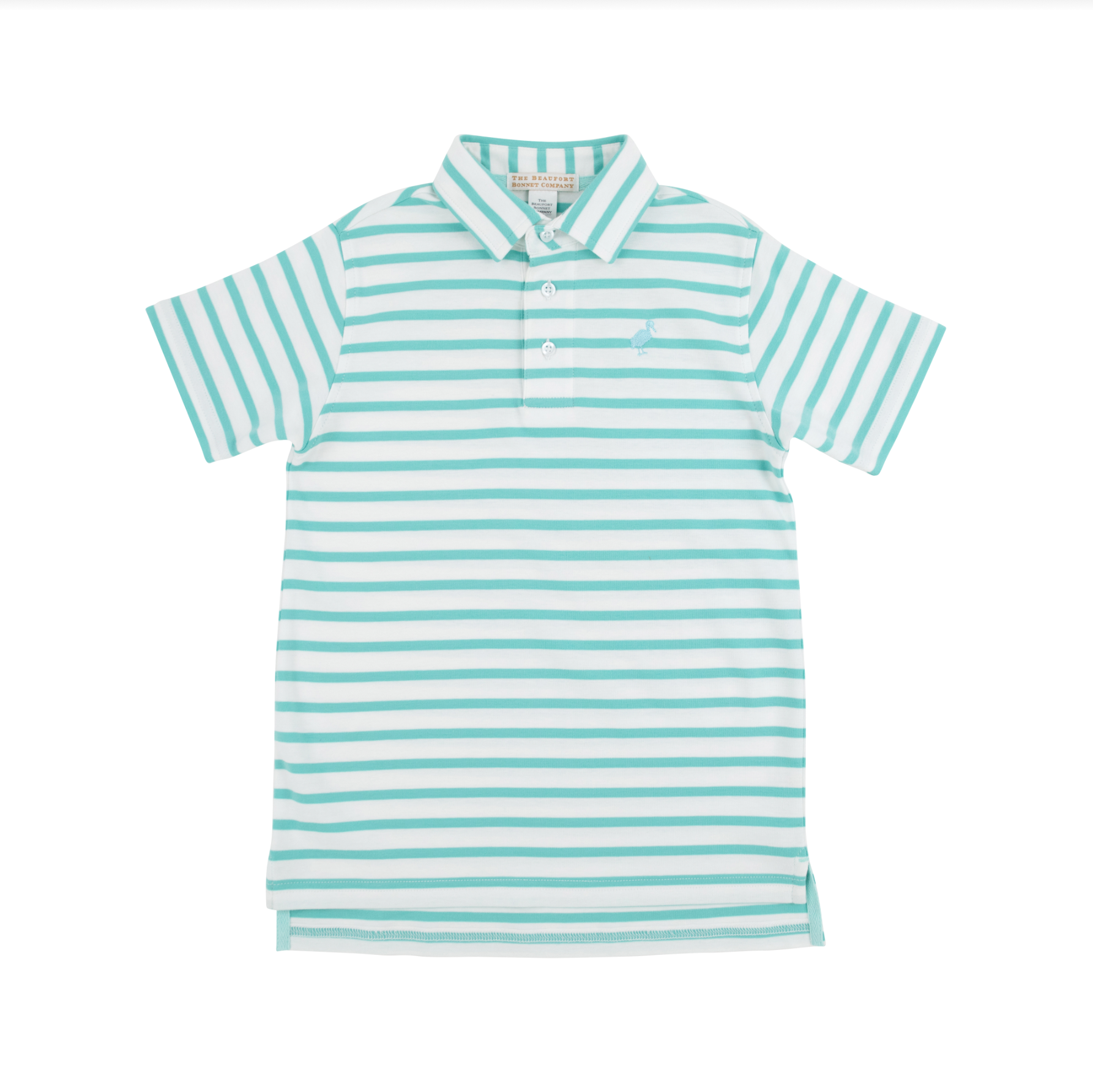TBBC: Prim And Proper Polo - Turks Teal Stripe/Edisto Egg Blue ...