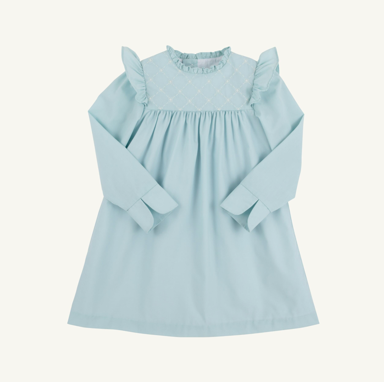 TBBC: Devin Dress - Old Greenwich Green – Lollipops Children's Boutique